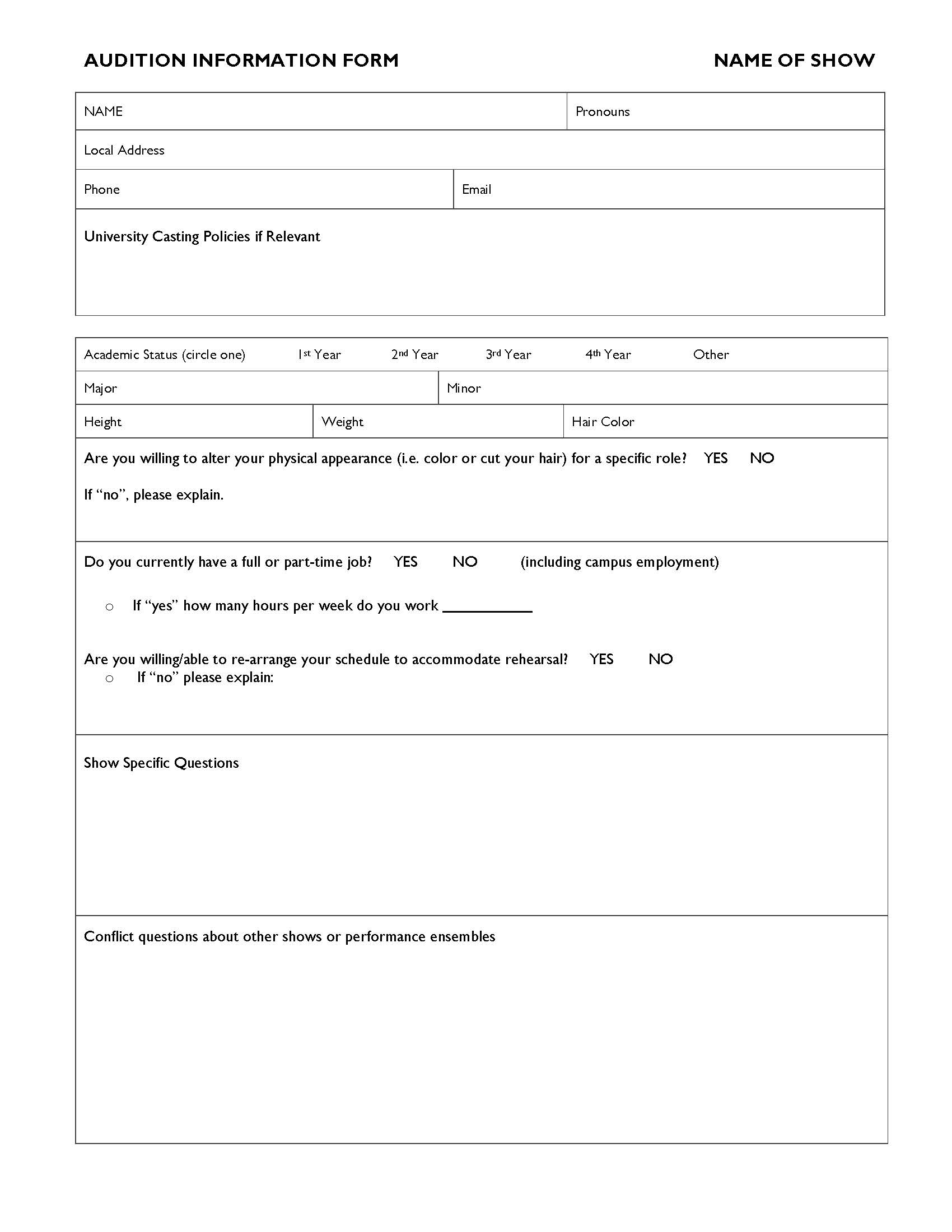 The Stage Manager's Toolkit