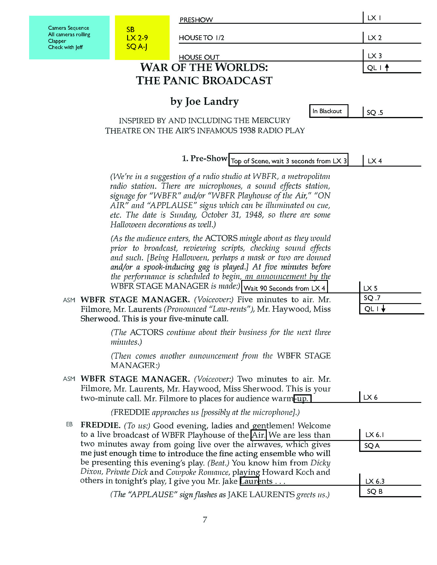 The Stage Manager's Toolkit