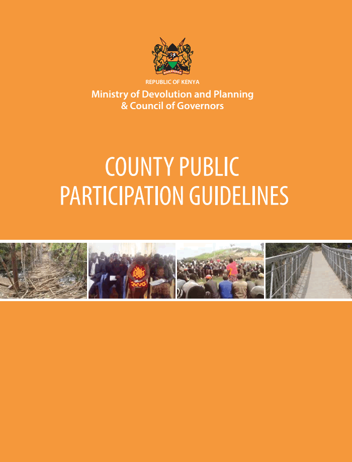 Ministry of Devolution & Planning and Council of Governors - County ...