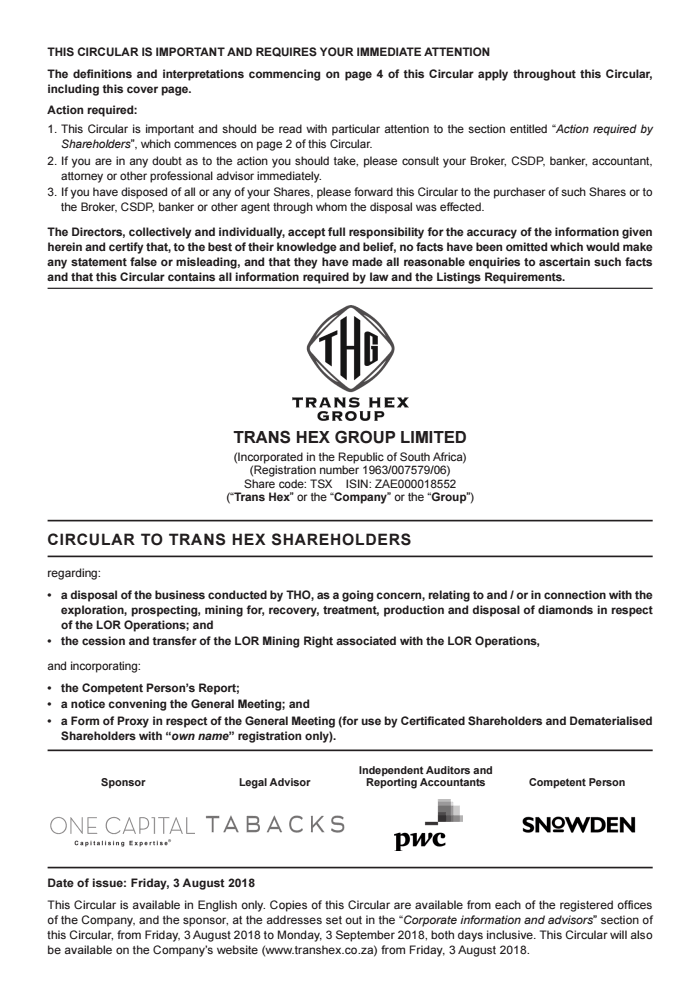 2018 Trans Hex Circular