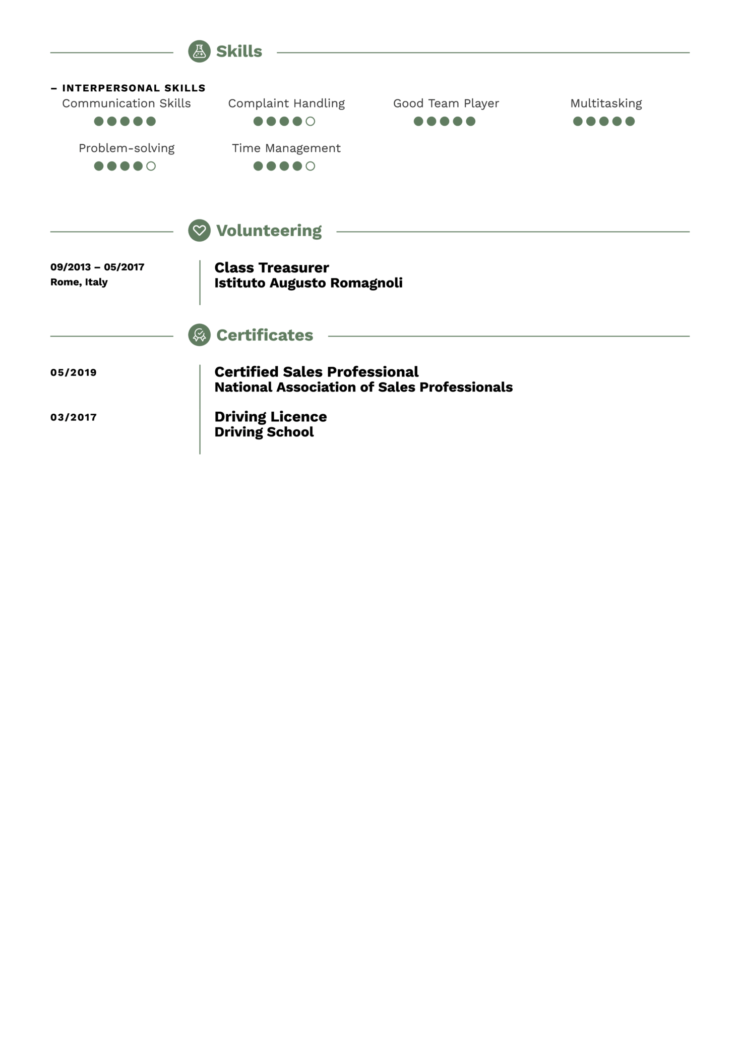 Courtesy Clerk Resume Example | Kickresume