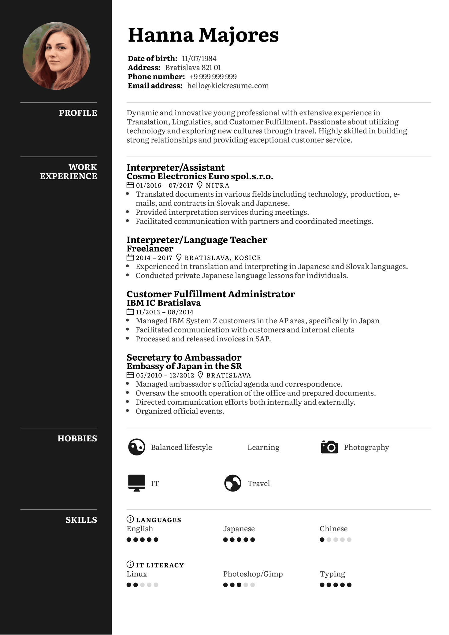 Customer Support Resume Example Resume Samples Career Help Center