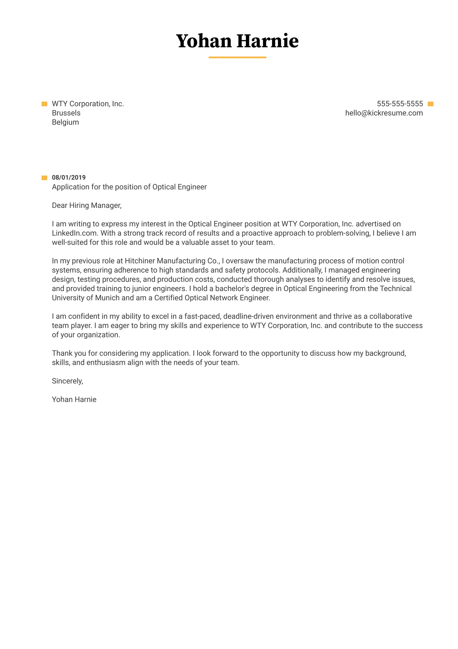 Cover Letter Design Engineer Mechanical Engineer Job Mechanical 