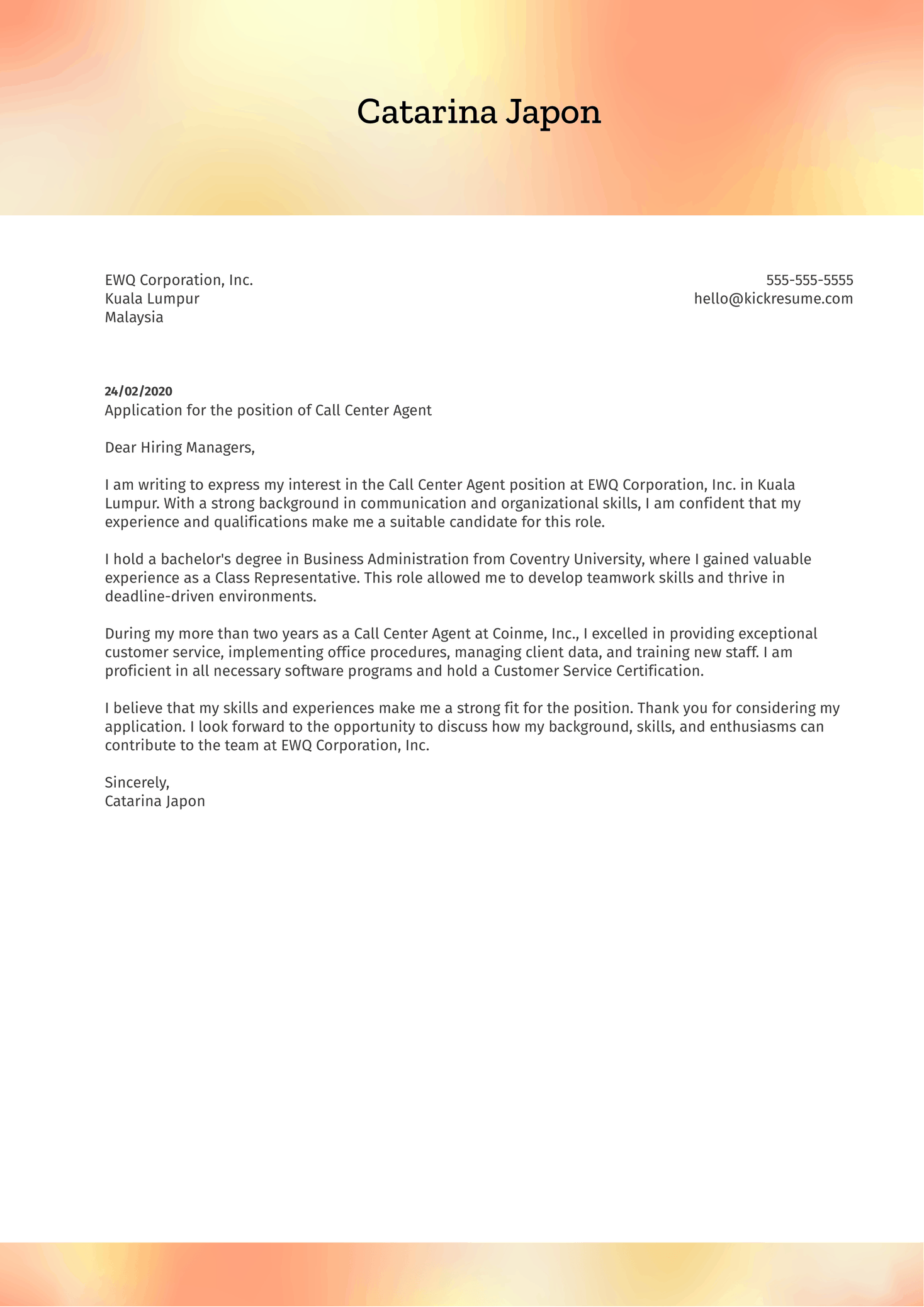 Job Application Letter Format Job Application Letter Format Samples