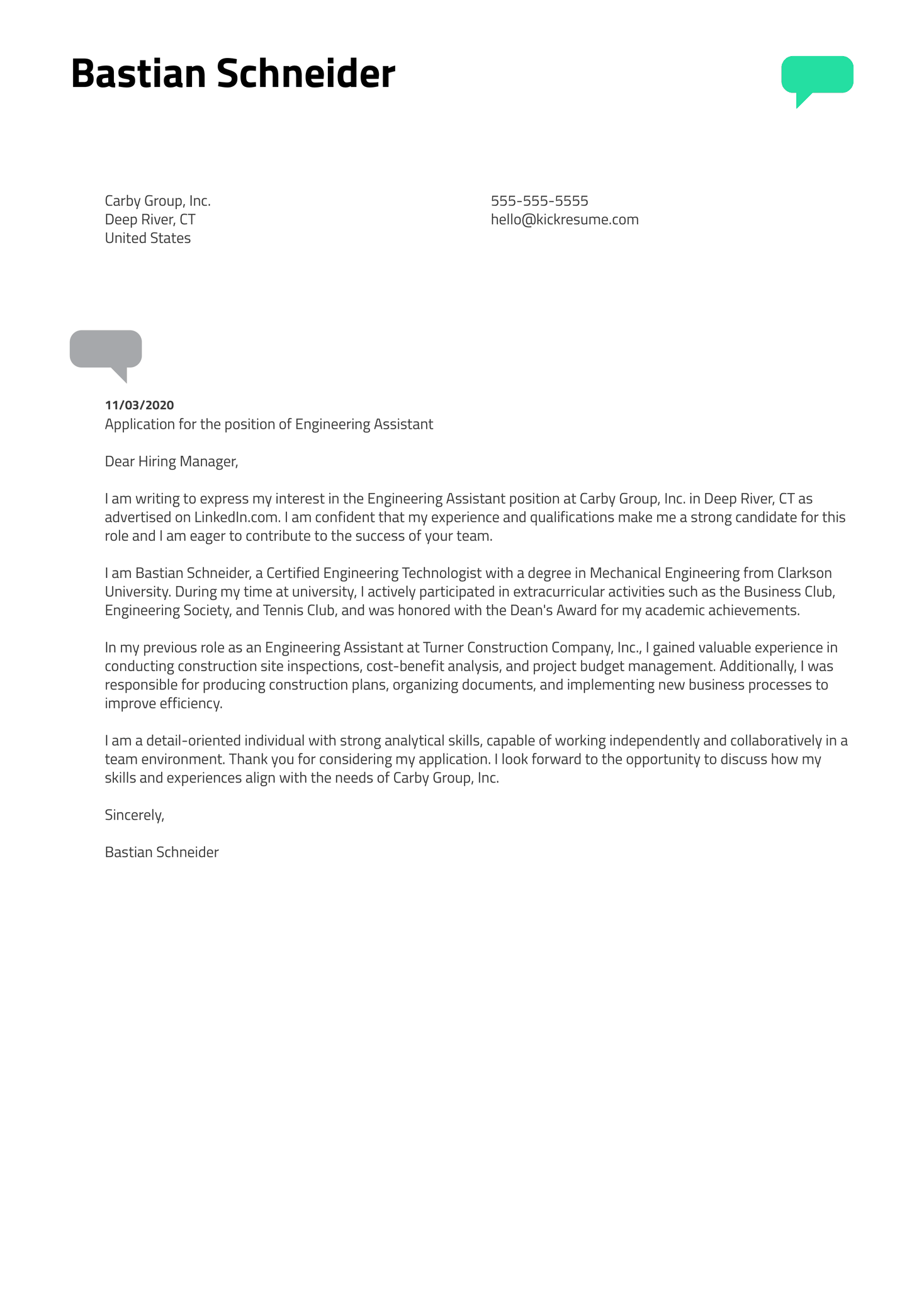 Application Letter Sample Mechanical Engineer Mechanical Engineer 
