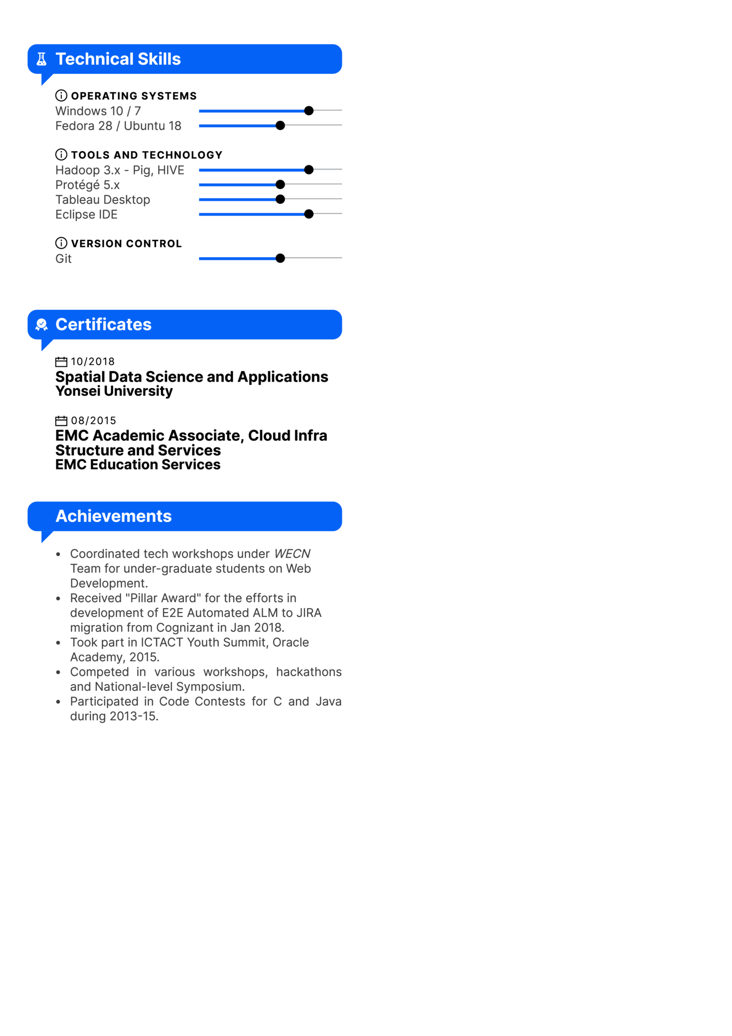 Intel Intern Resume Example | Kickresume