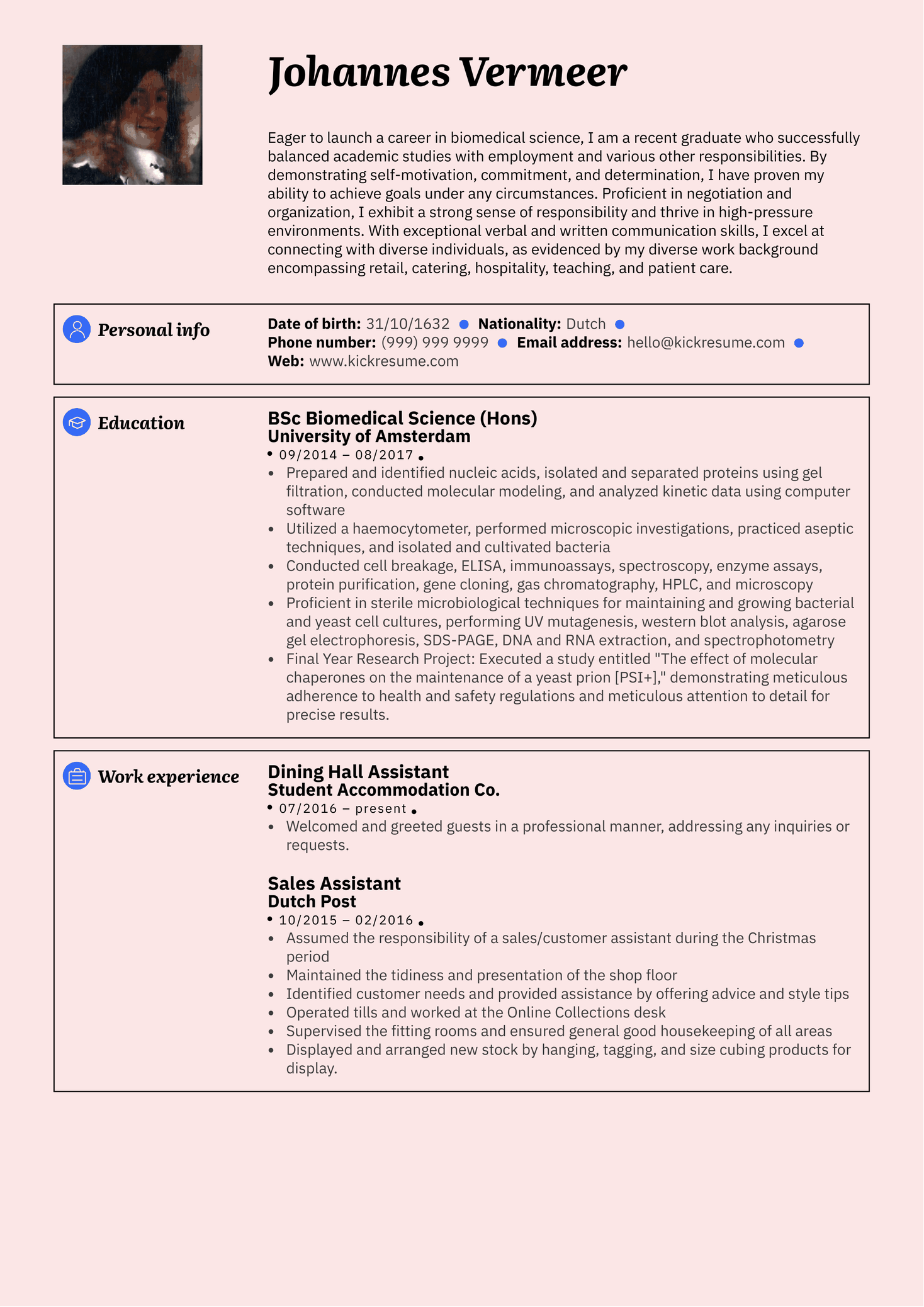 Sample Resume For Fresh Graduate Marketing Management Free Samples 