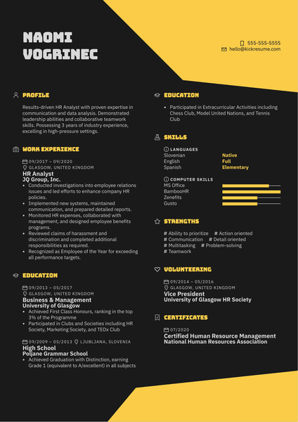Corporate Recruiter Resume Example | Kickresume