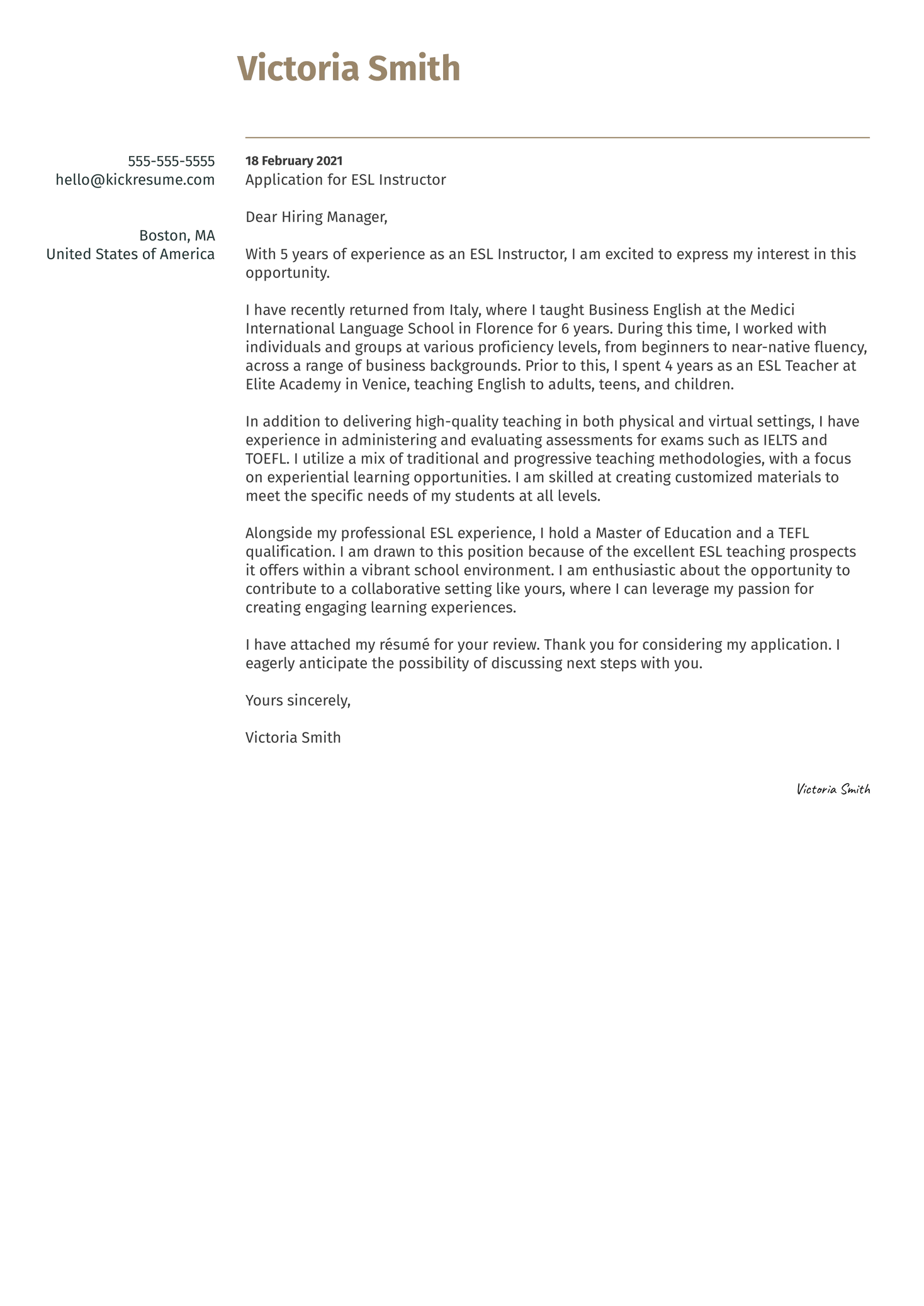 Cover Letter Sample For English Teacher Professional English Teacher Cover Letter Sample For English Teacher Professional English Teacher