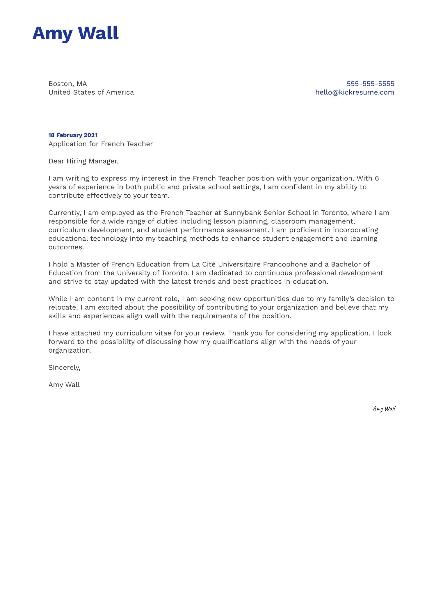 How To Write An Application Letter For A Teaching Job How To Write