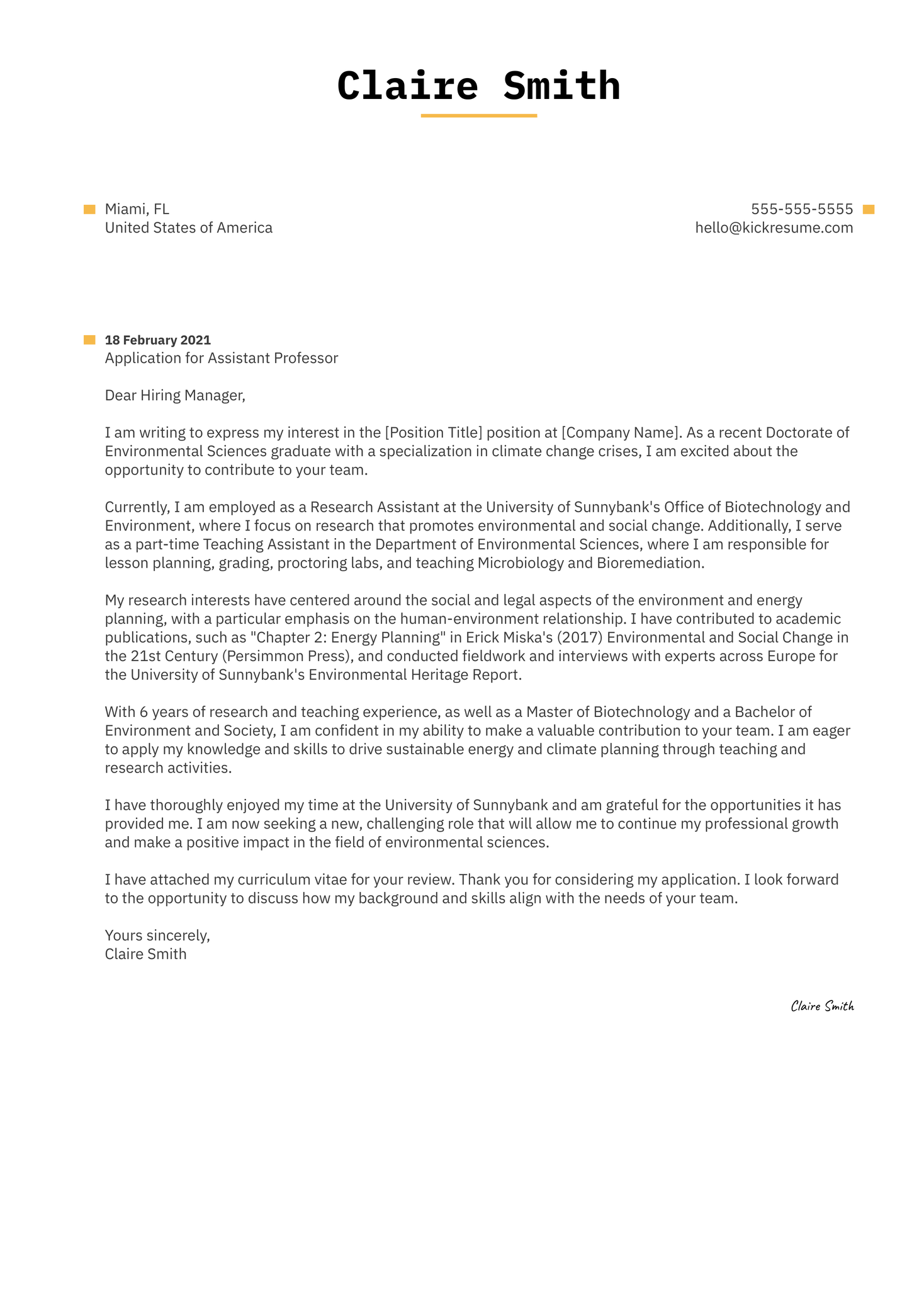 Cover Letter For Associate Professor Job March 2022 Resume Catalog 