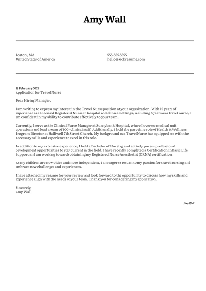 Healthcare Cover Letter Examples Kickresume