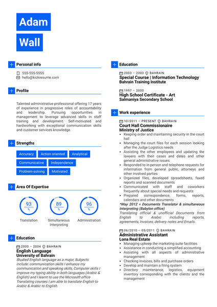 KPMG Manager Resume Example | Kickresume