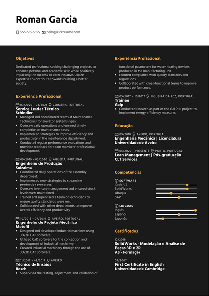 Machinery (Machine) Operator Resume Sample | Kickresume