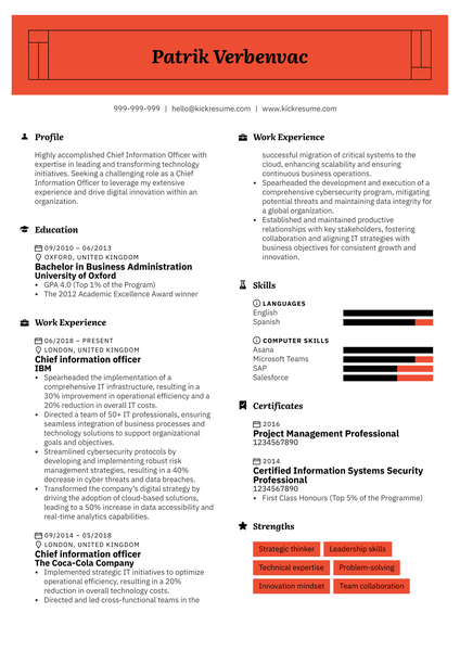 CNC programmer Resume Sample | Kickresume