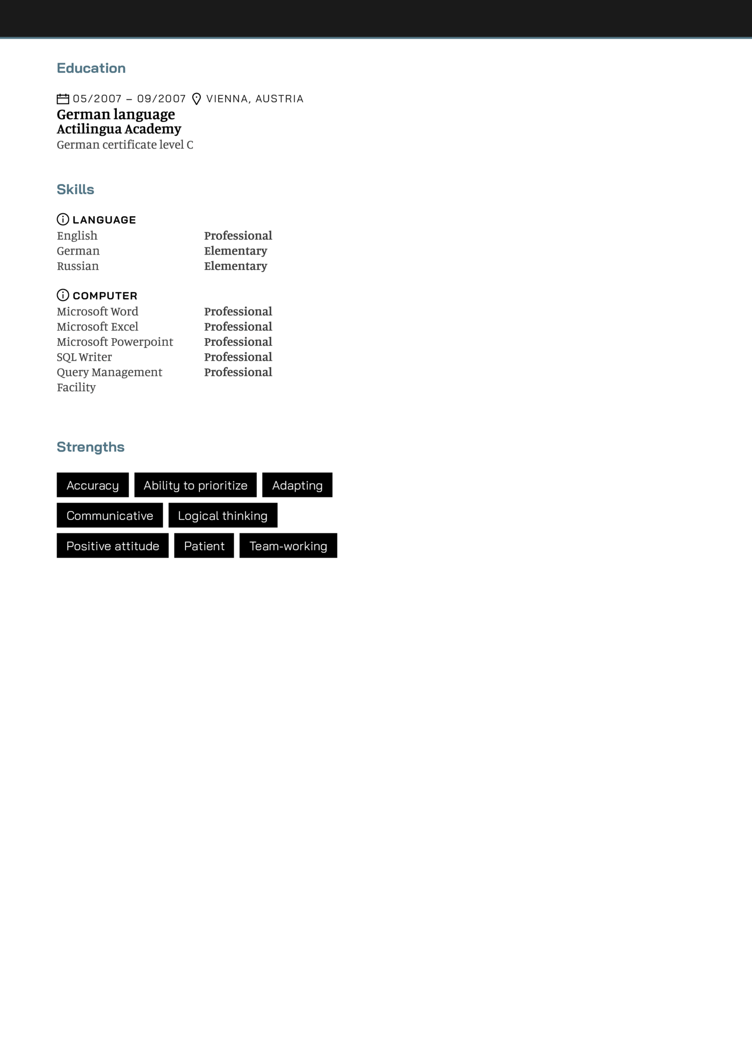 IBM Commission and Business Analyst Resume Sample | Kickresume
