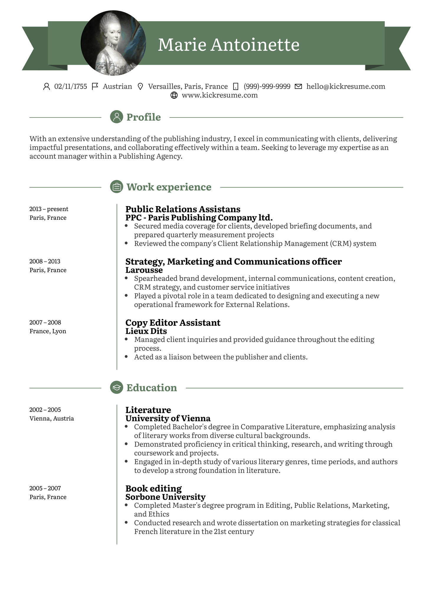 Entry Level Account Manager Resume Sample Kickresume