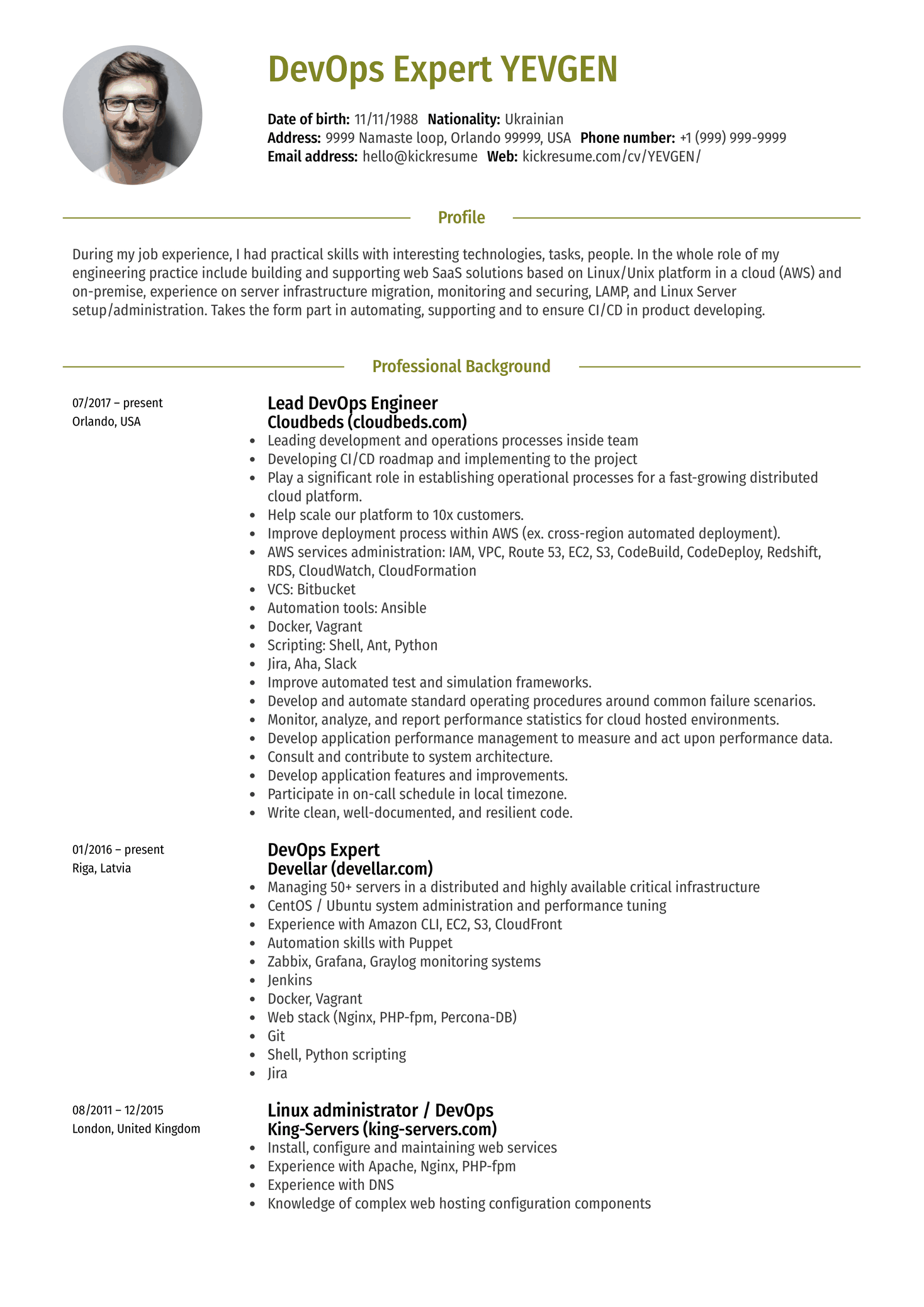 Entry Level Devops Engineer Resume For Fresher Application Letters 