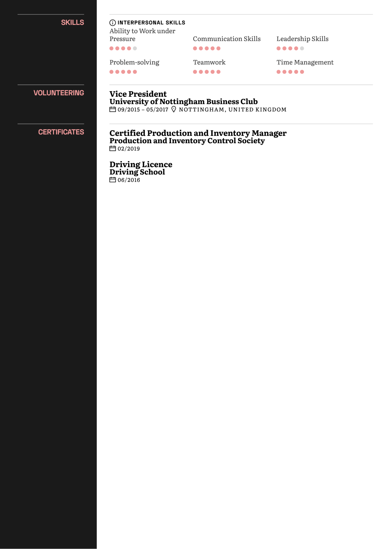 Trade Assistant Resume Example | Kickresume