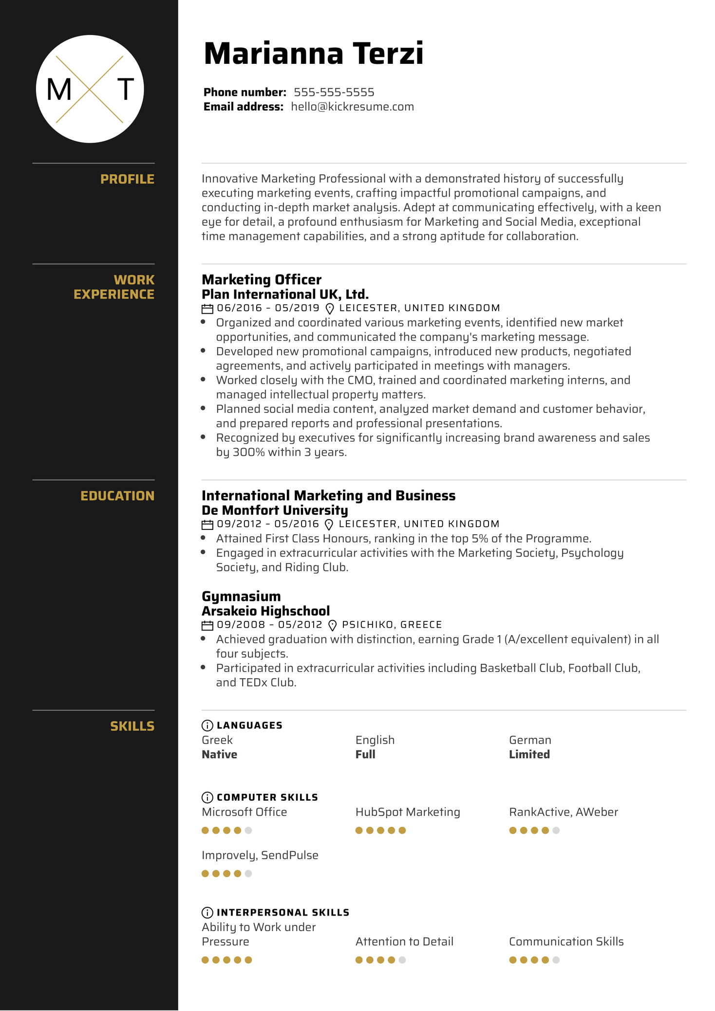 Marketing Resume Templates Free Georgiaserre