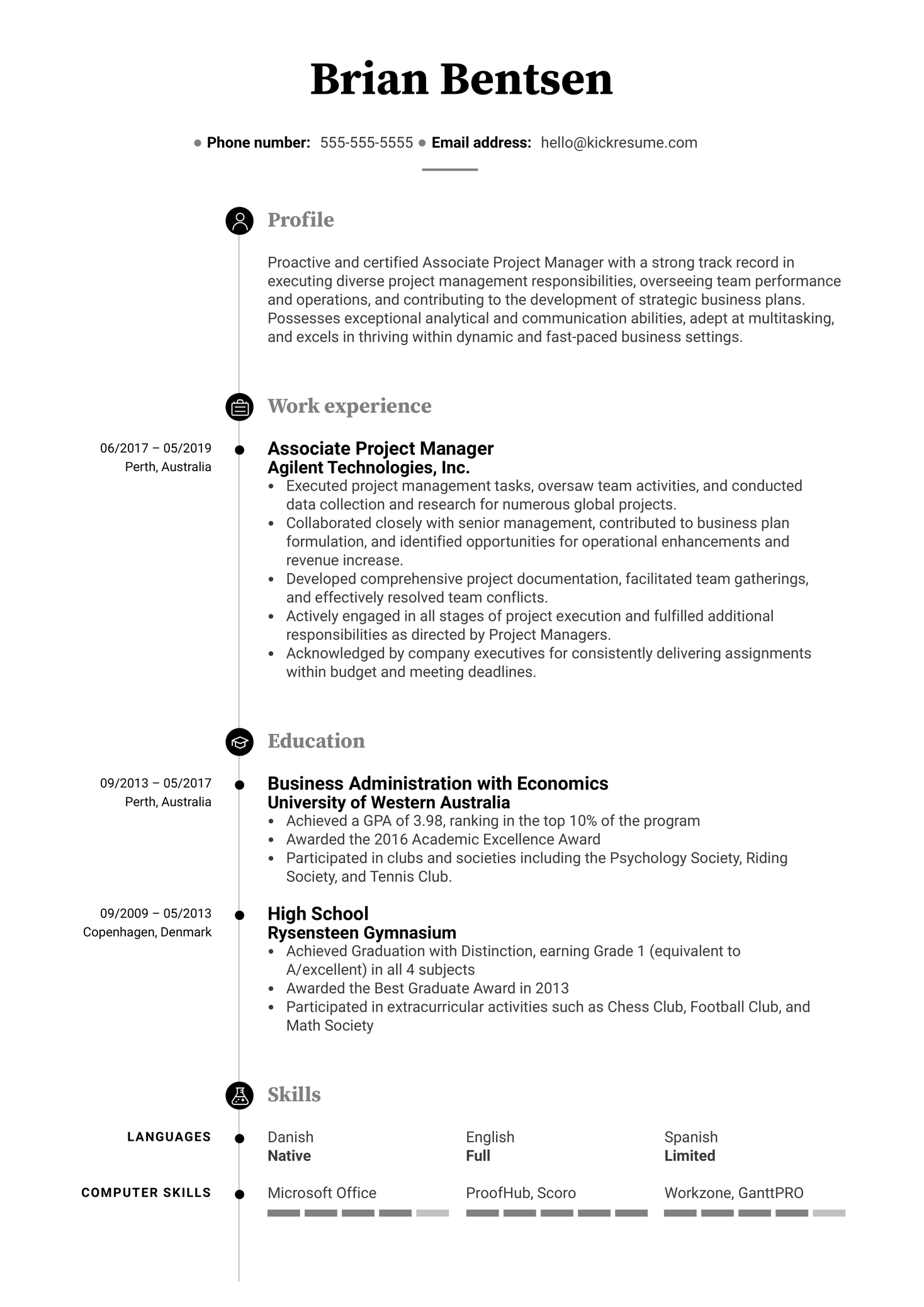 9 Project Manager Resume Free Samples Examples Format Resume 