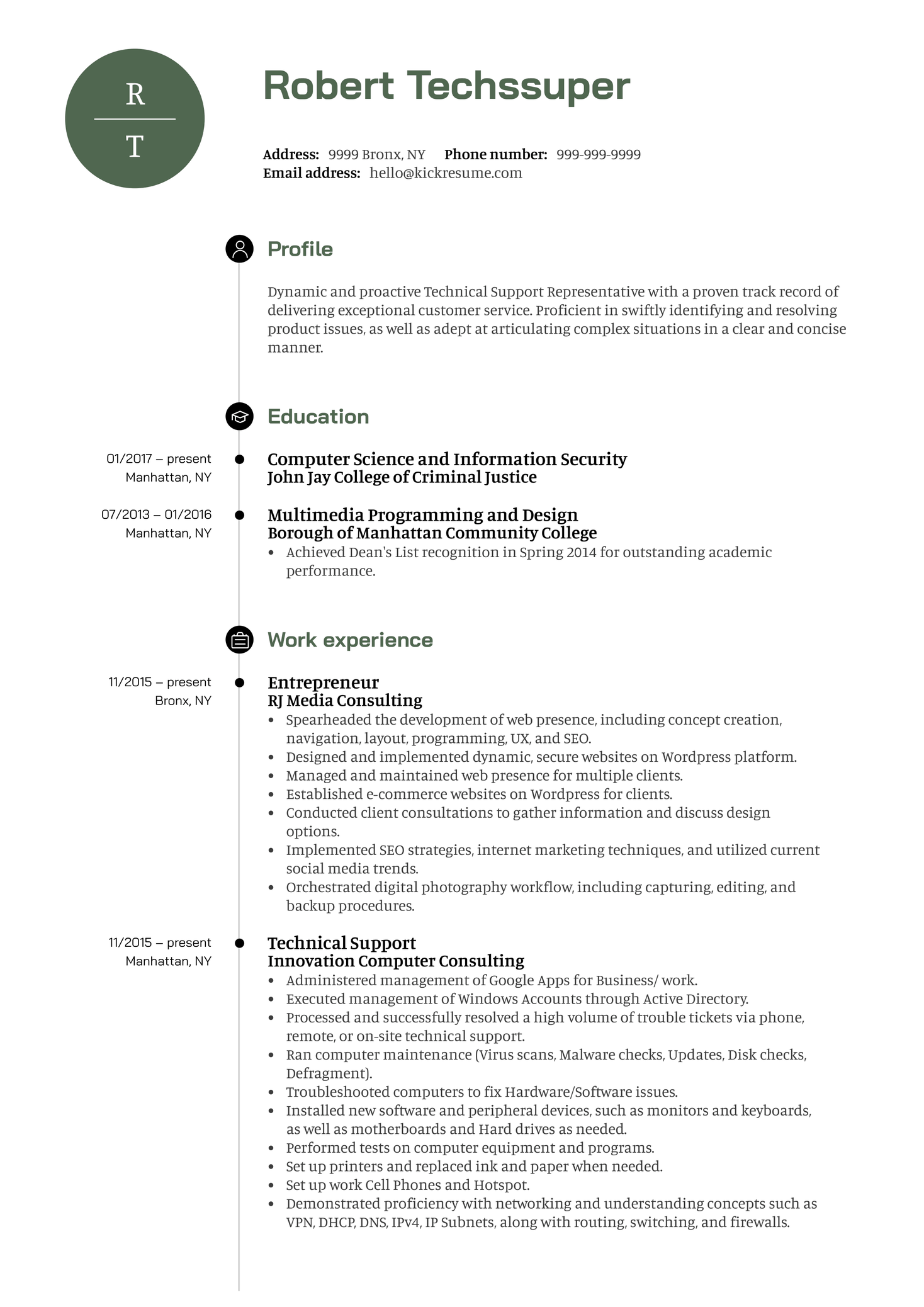 Resume Examples By Real People Technical Support Representative Resume 