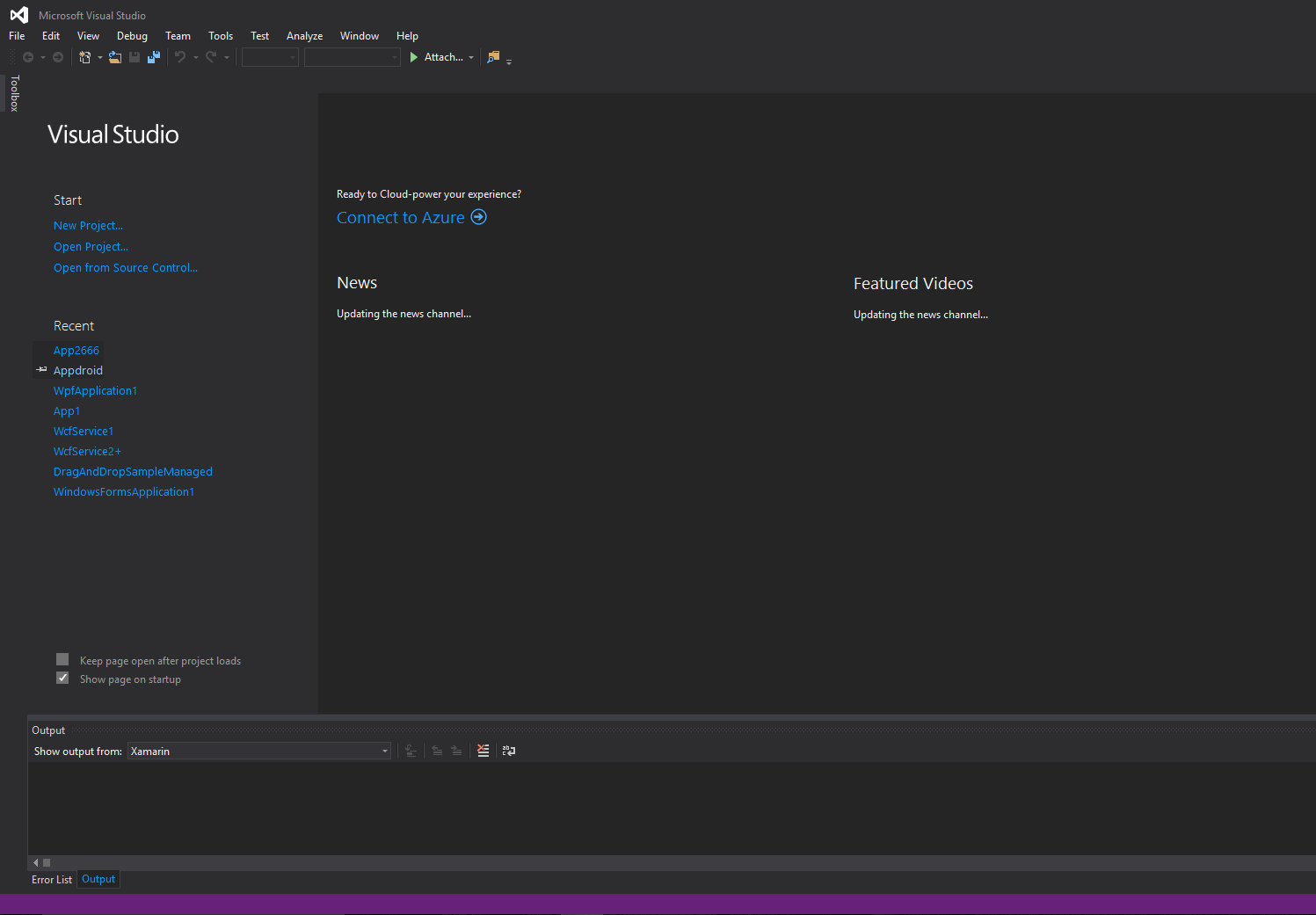 Pb affichage VisualStudio 2015 Community - Win 10 - page 1 - OpenClassrooms