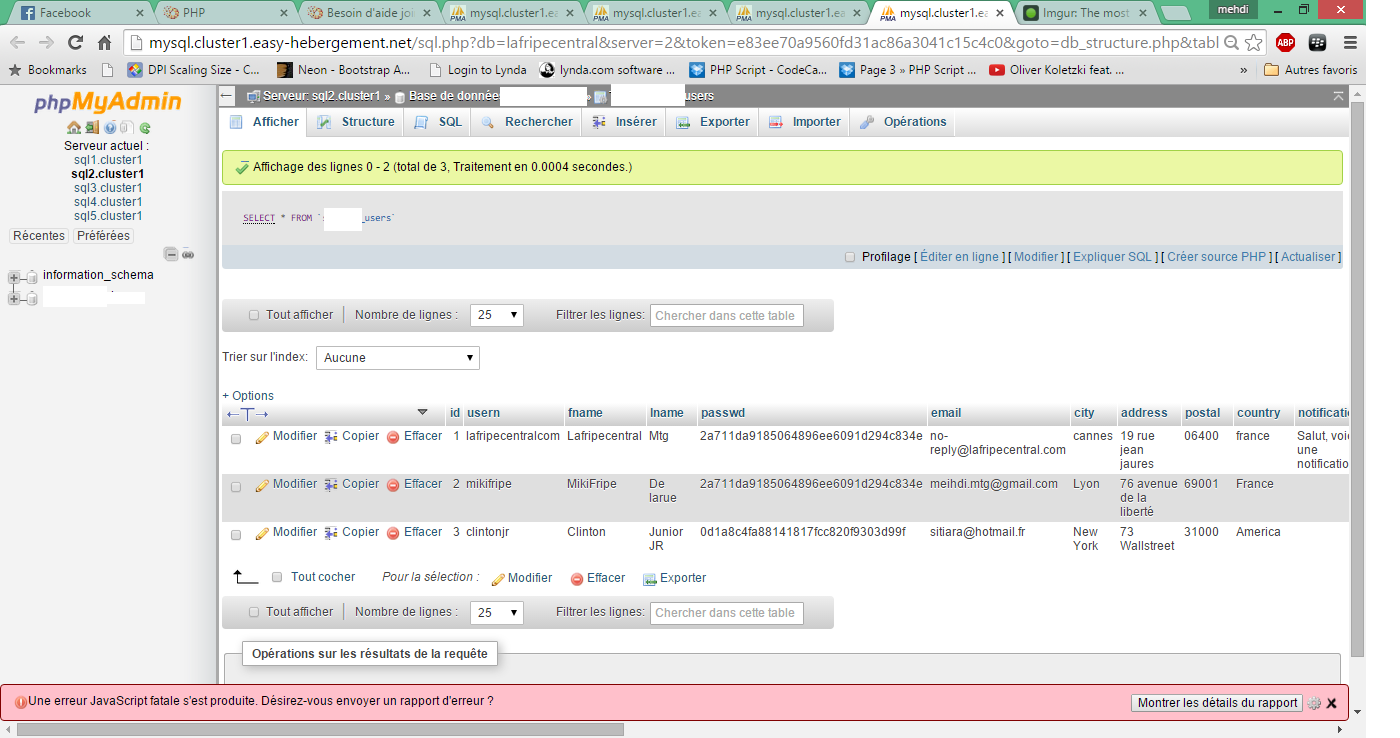 Besoin d'aide jointure de table par meihdimtg - page 1 - OpenClassrooms