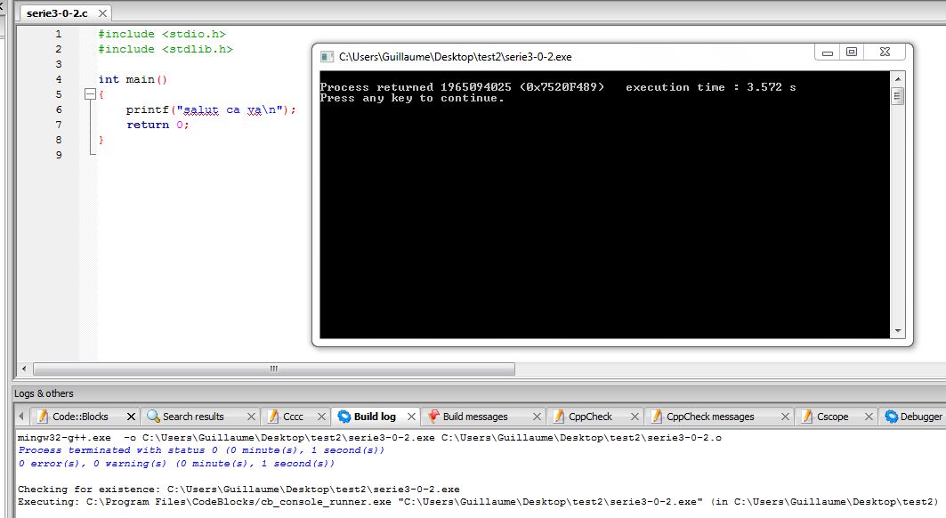 Résolu Code Blocks Ne Compile Pas Problèmes Lors De Lexécution Par Gogobibouille Page 1