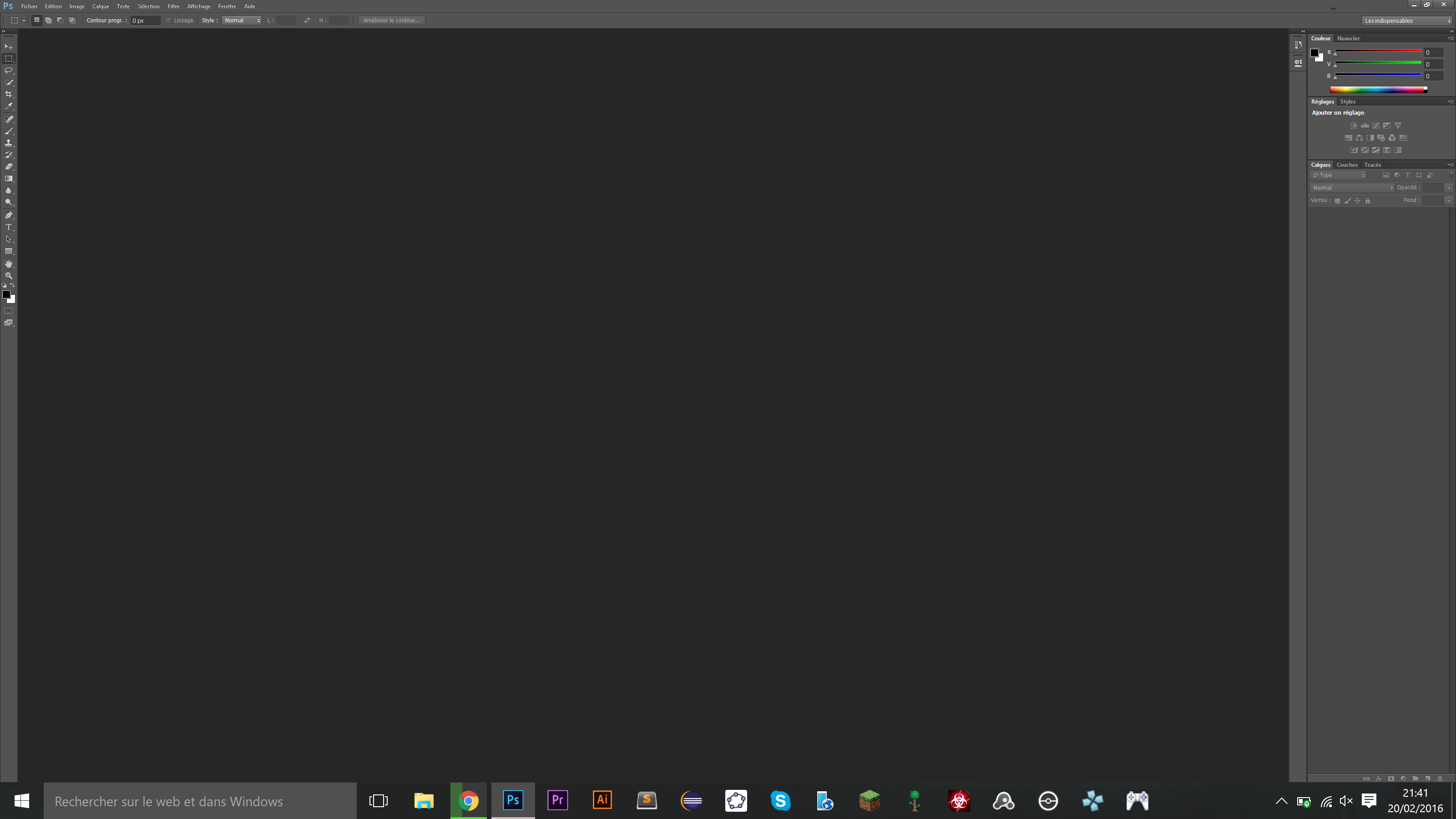 photoshop menu trop petit