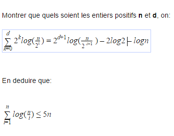 Somme des log - Demonstration par Serge_Tiabou - page 1 - OpenClassrooms