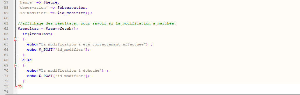 Modification Dune Base Via Donnée Dun Formulaire Par Ibkis Page 1 Openclassrooms