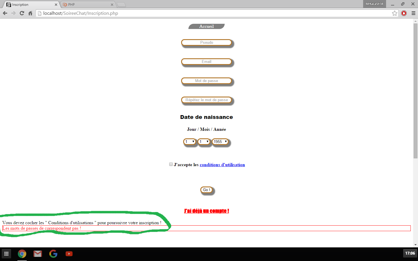 [Résolu] Message checkbox formulaire par Flokrzykowski - page 1 ...