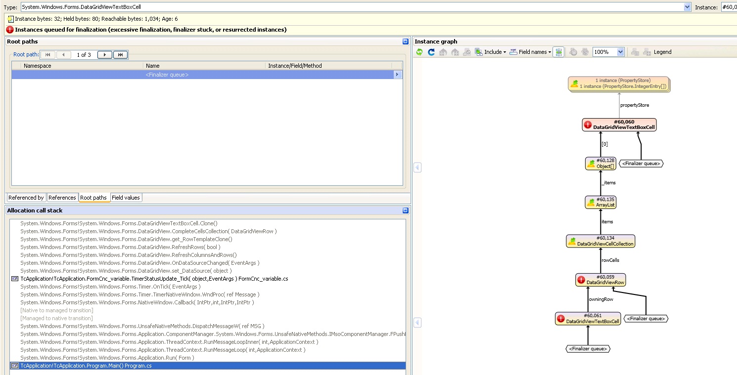 Rafraichissement datagridview et fuites mémoires par Aurelrod - page 1 ...