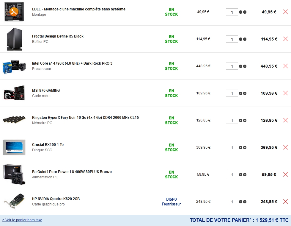[Config] PC rendu 3D --- 1800€ par Miliz - page 1 - OpenClassrooms