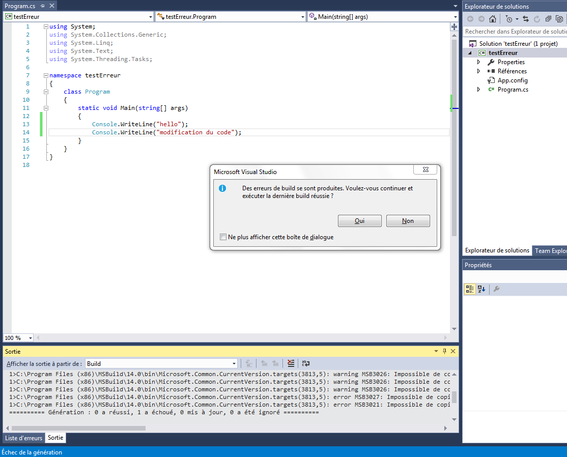 [Résolu] [C# visual studio 2015 ]problème de build par Cyberpaper ...