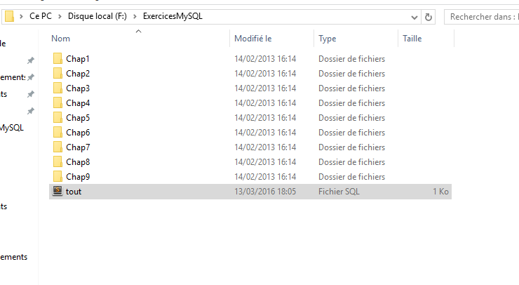 Résolu éxécuter Un Script Sql Par Alex5956 Page 1 Openclassrooms