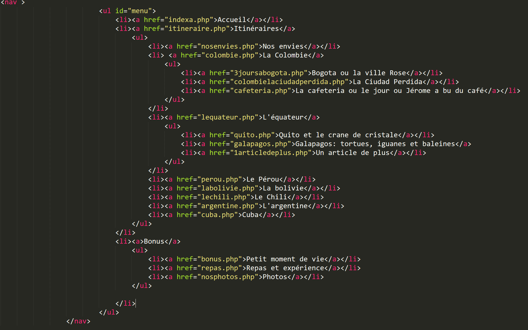 [Résolu] menu déroulant, affichage horizontal par nenerovitch - page 1 ...