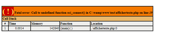 Se Connecter à Une Base De Données Oracle En Php Par Djdd Page 1
