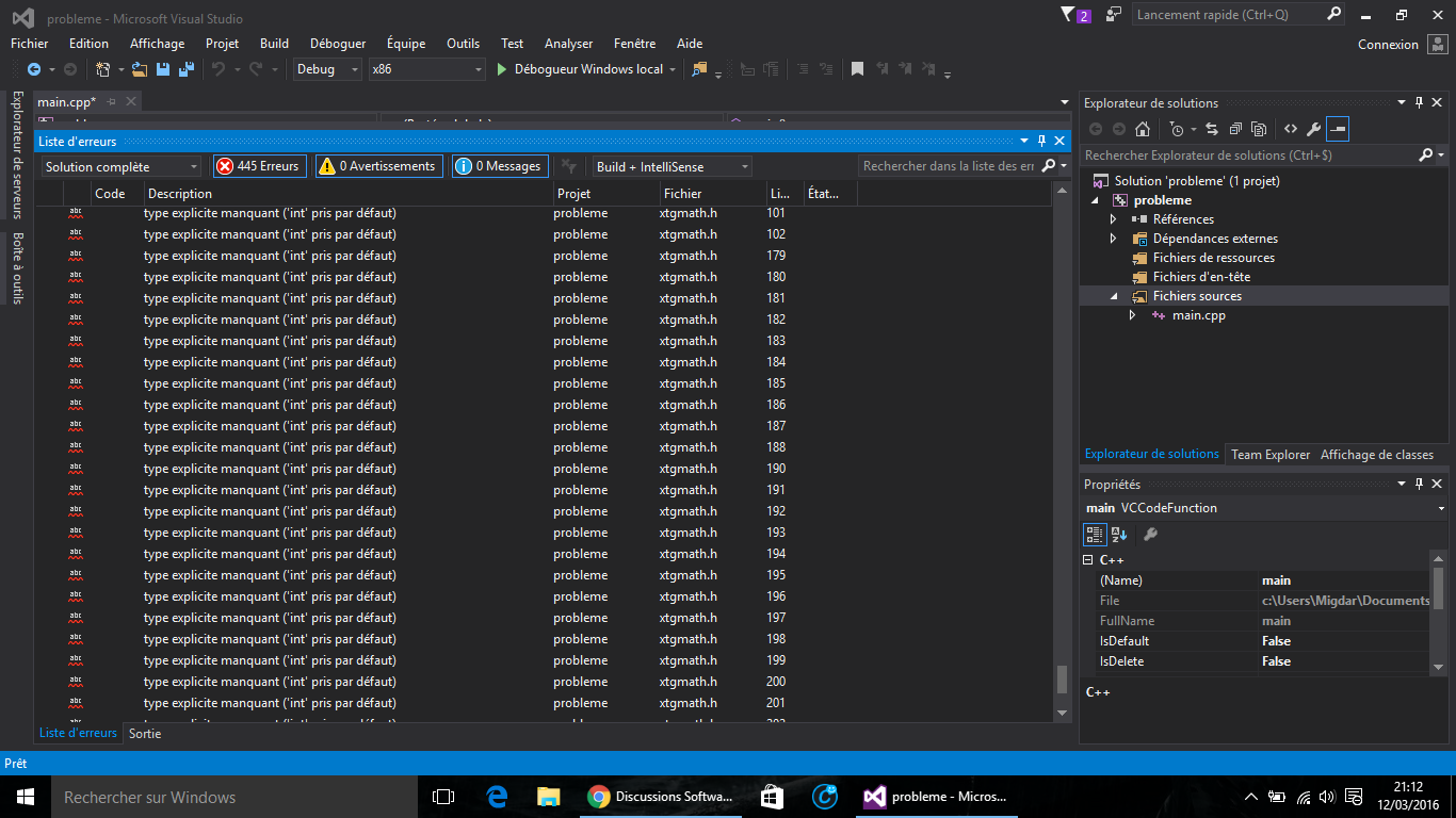[Résolu] problème de compilation avec Visual Studio par OpEx_ - page 1 ...