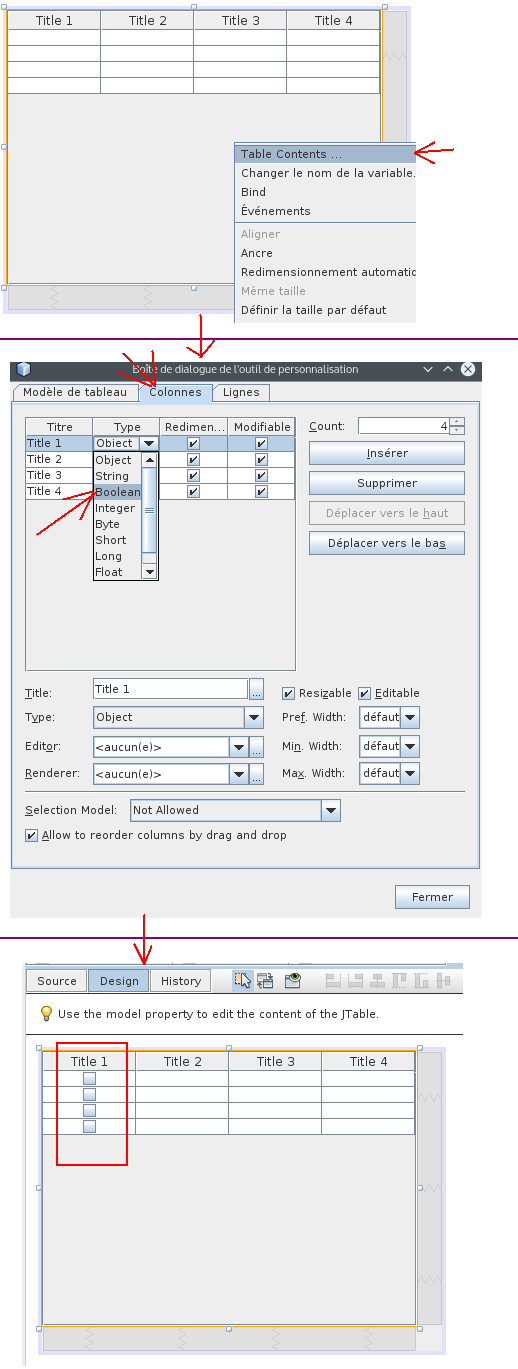 [Résolu] checkbox dans un jtable alimenté par requete SQL - débutant ...