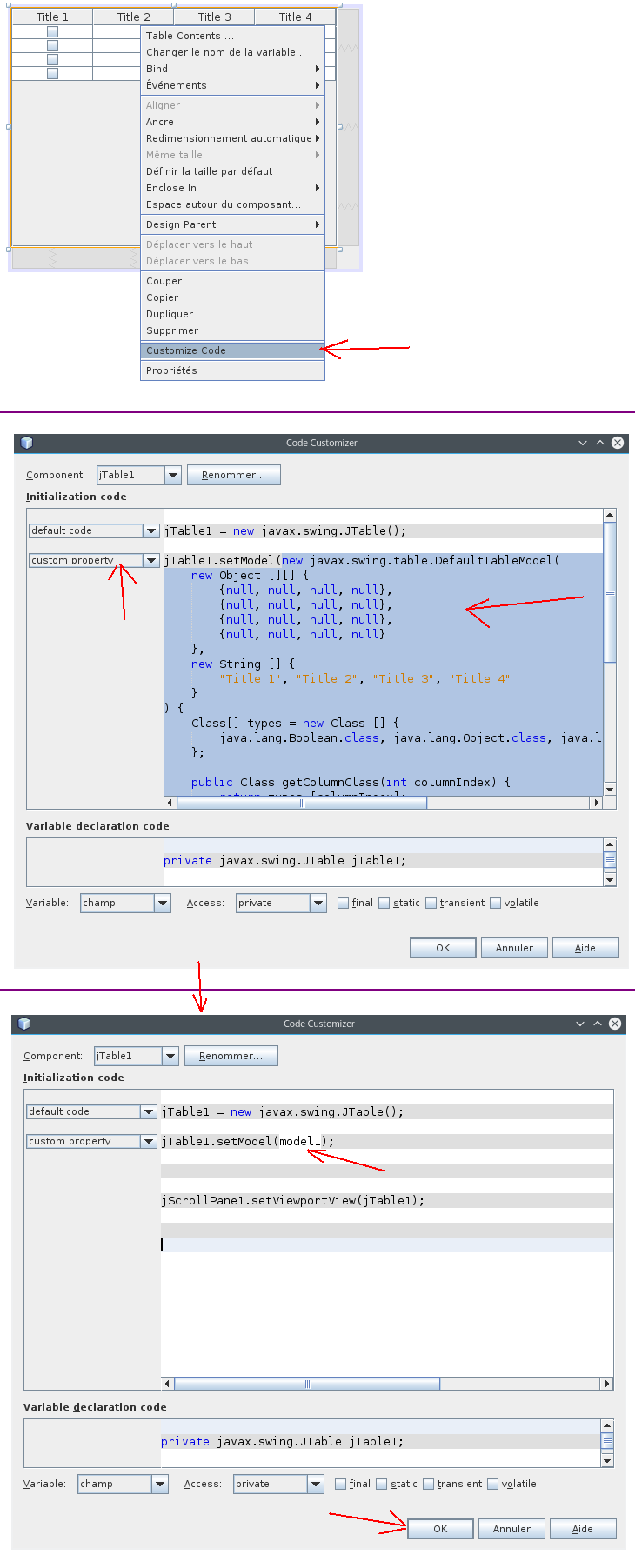 [Résolu] checkbox dans un jtable alimenté par requete SQL - débutant ...