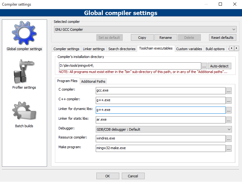 Mettre à jour le MinGW GCC de Code::Blocks - Comment installer un nouveau gcc et le configurer ...