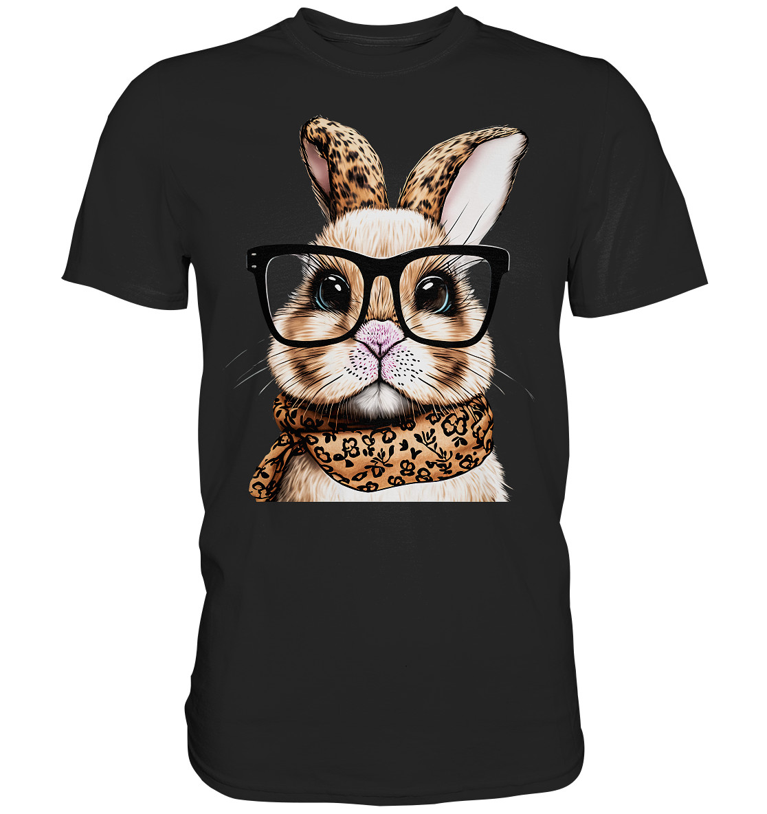 Oster T-Shirt Ostern Ostershirt Leo Osterhase Hase mit Brille Leopardenmuster | eBay.de