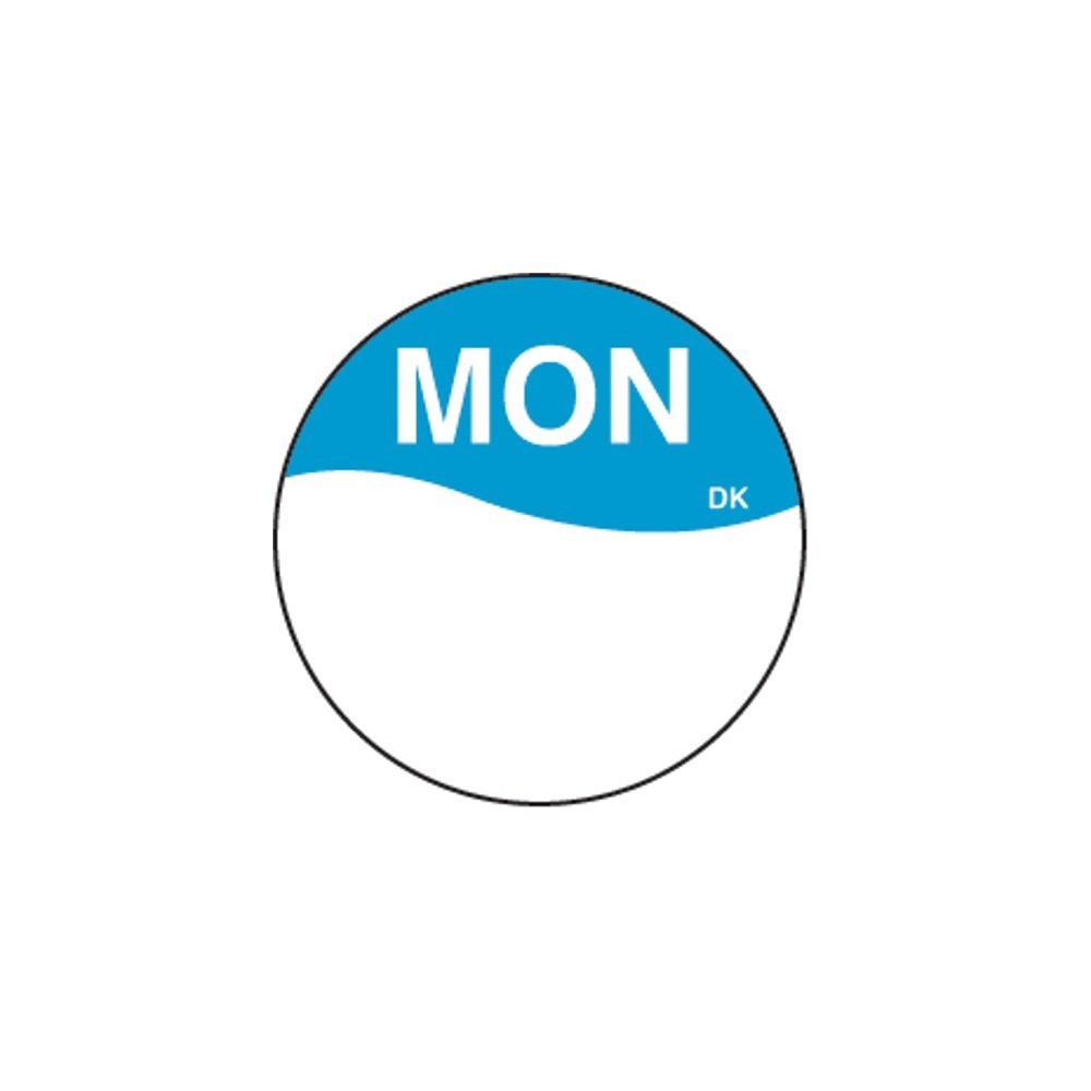 Round Blue Monday Label | Select Catering Solutions Ltd