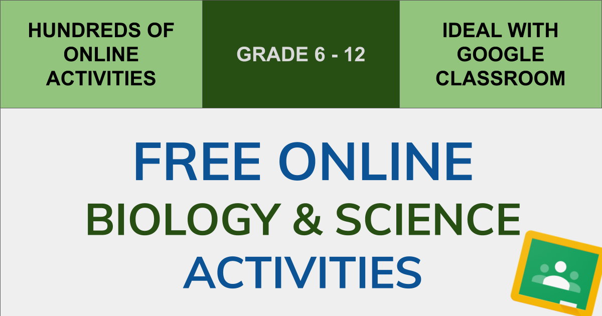 Biology Activities for Google Classroom