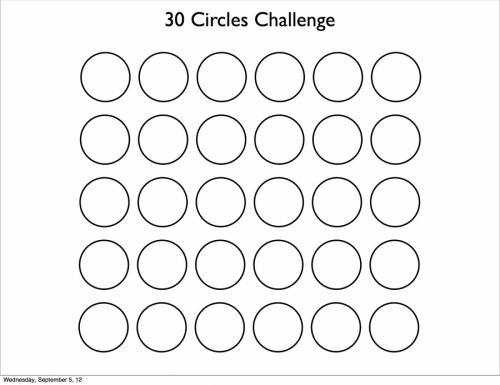 30 circles challenge