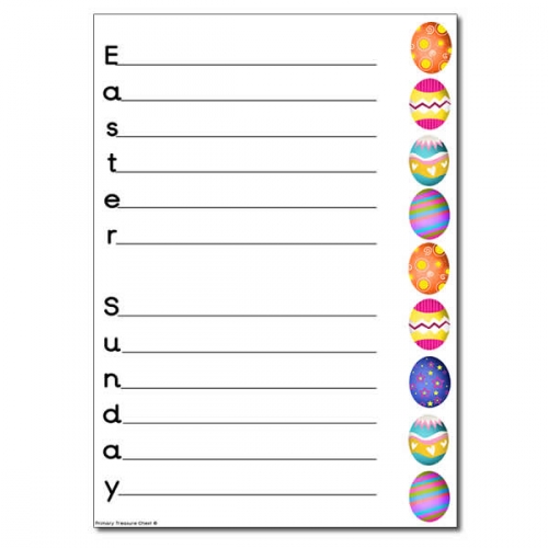 Easter Egg Acrostic Poem Challenge