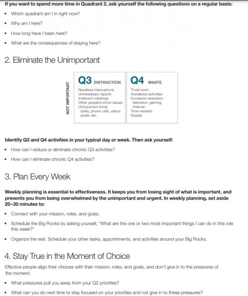 Habit 3 - Put First Things First | Giles Junior School
