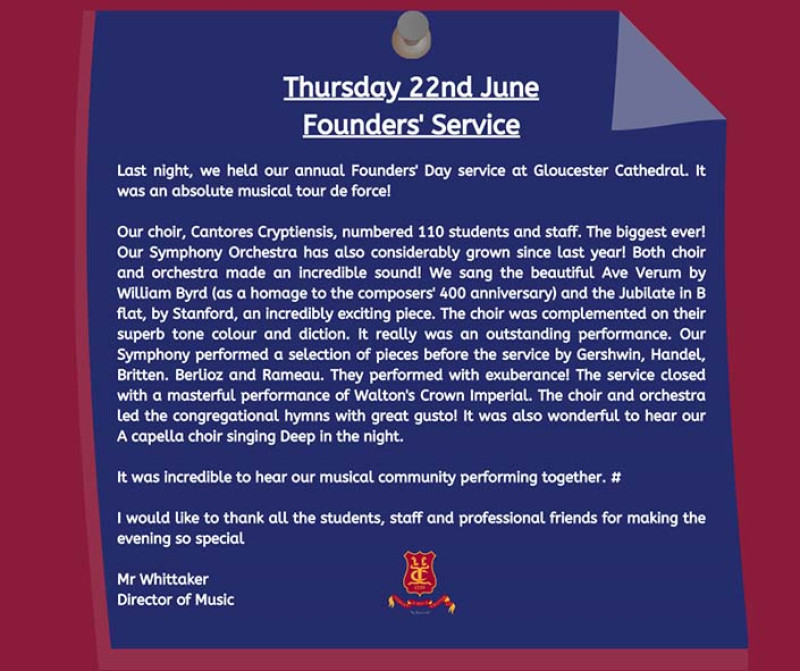 School Gallery | The Crypt School